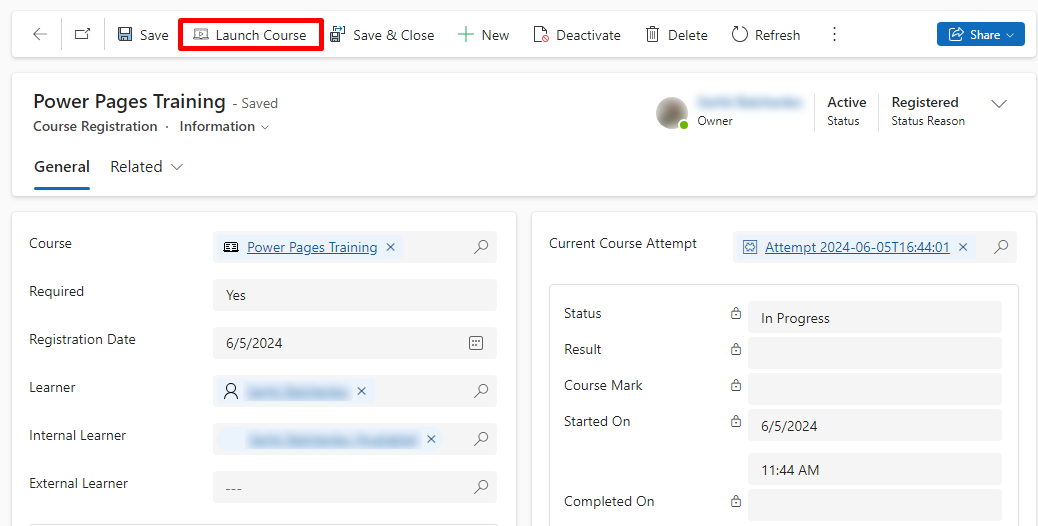ecLearn - Taking a course in ecLearn